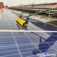 China Electric Photovoltaic Cleaning Brush 7.5m Extendable Rod OEM Solar Panel Cleaner for sale