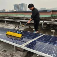 China Dual Power Supply Electric Rolling Brush 1200mm for Photovoltaic Cleaning Machine Curved Gooseneck Design for sale