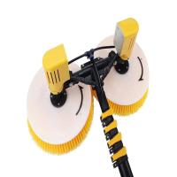China Physical Cleaning Principle Electric Double Head Rotating Brush for Solar Panel Cleaning for sale