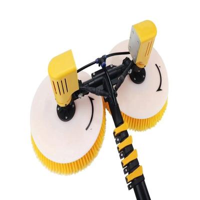 China Physical Cleaning Principle Electric Double Head Rotating Brush for Solar Panel Cleaning for sale