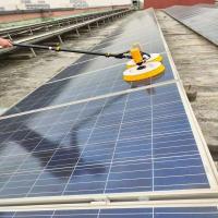 China Convenient Solar Panel Cleaner with Double Head and 7.5 M Telescopic Water Fed Handle for sale