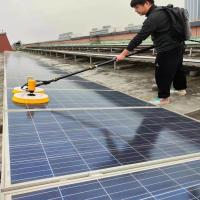 China 5.5m Telescopic Dual Rotating Brush for Solar Panel Cleaning 110-240V for sale