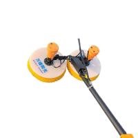 China Solar Panel Protection Double-Disc Rolling Brush 7.5M Handle AC110-240V for sale