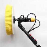 China Dual Power Solar Panel Cleaning Brush 7.5m Handle Single Disc Spin for sale