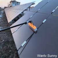 China 4.8m Water Fed Handle Brush Manual Photovoltaic Solar Panel Cleaning Brush Aluminum Alloy for sale