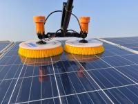 China Double Head Solar Panel Cleaning Brush for Automation Manual Principle Physical Cleaning for sale
