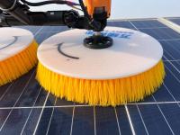 China Double Head Solar Panel Cleaning Brush for Automation Manual Principle Physical Cleaning for sale