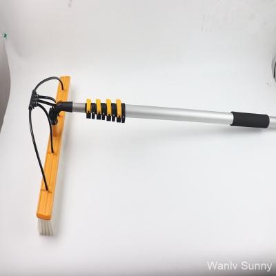 China Physical Cleaning Principle Hanging Style Solar Panel Brush with 60 W Lithium Pump for sale