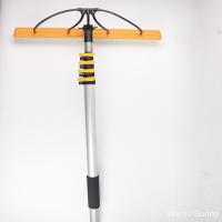 China Aluminum Alloy Carbon Fiber Solar Panel Brush Telescopic Rod 3.5m to 11.4m 80cm Brush Head for sale