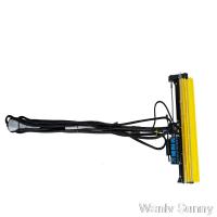 China Portable Electric Roller Brush Solar Panel Cleaner with 3.5M Aluminum Handle for sale