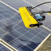 China CIF Portable Solar Panel Cleaning Brush with 3.5 M Telescopic Handle and 60 Cm Width Head for sale