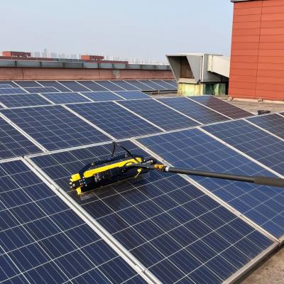China WLS-5-1-3WL Solar Panel Window Cleaning Brush Pole 10m 6mm Hose for sale