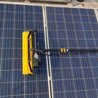 China Water Fed Solar Panel Cleaning Machine 8m 6mm Hose with Brush for PV Maintenance for sale
