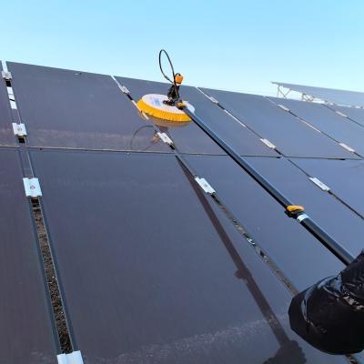 China 3.5m Telescopic Pole Single-Head Rotating Brush for Solar Panel Cleaning at Affordable for sale