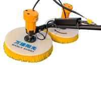 China Electric Solar Panel Cleaning Brush with Double-Head Rotation and 7.5m Telescopic Pole for sale