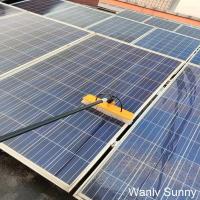 China 7.5m Telescopic Handle Manual Solar Panel Spray Brush for Photovoltaic Farm Washing for sale