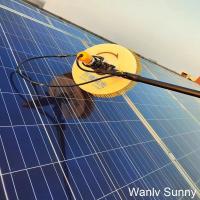 China 7.5m Telescopic Handle Manual Solar Panel Spray Brush for Photovoltaic Farm Washing for sale