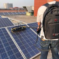 China Customized Cold Water Cleaning Photovoltaic Station Rolling Brush 220V 50Hz Solar Panel Maintenance for sale