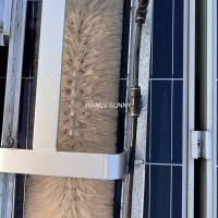 China Extendable Solar Panel Cleaning Brush Kit 1.5-7.5m Telescopic Pole 180W Motor for sale