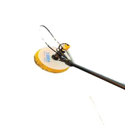 China Portable Solar Panel Cleaning Brush Single Disc Rotating Head 5.5m Adjustable Pole for sale