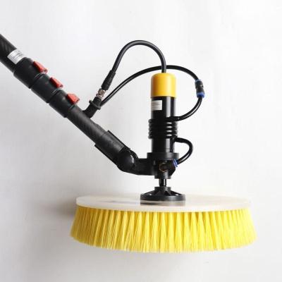 China CE Certified Solar Panel Cleaning Brush with 5.5m Telescopic Pole Dual-Use Rotating Disc for sale