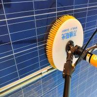 China Adjustable Handle and Dual-Supply Single-Head Rotating Brush for Solar Panel Cleaning for sale