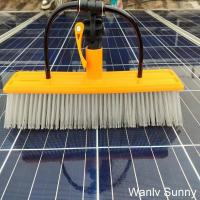 China 10m Telescopic Handle Manual Water Spray Brush for Solar Panel Cleaning Carbon Fiber for sale