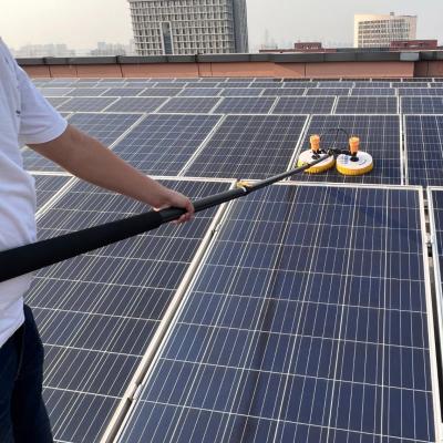 China OEM Supported Solar Panel Cleaning Brush with Rotating Water Spray and Rotating Design for sale
