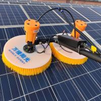 China Yellow Nylon Brush Bristle Solar Panel Rotating Cleaning Brushes Customization Option for sale