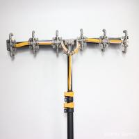China Pressure Solar Panel Cleaning Brush with 5.5 Meters Telescopic Pole Supported OEM for sale
