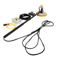 China Mobile Single-Disc Spin Brush for Photovoltaic Panel Cleaning with 7.5ft Telescopic Handle for sale