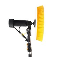 China Mobile Single-Disc Spin Brush for Photovoltaic Panel Cleaning with 7.5ft Telescopic Handle for sale