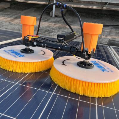 China Electric Solar Panel Cleaning Brush Cold Water Cleaning Process Rotating Water-Fed Brush for sale