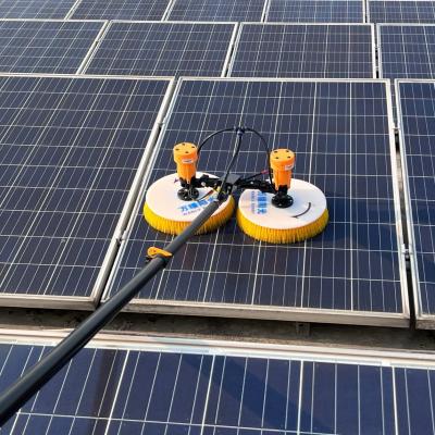 China Artificial Control Portable Solar Panel Cleaning Brush with 5.5-Meter Telescopic Pole for sale