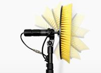 China Aluminum Alloy Material Disc Type Electric Hand-Held Brush for Solar Panel Cleaning for sale