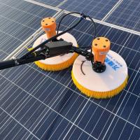 China European Standard Electric Rotary Brush Solar Panel Cleaning System 110-240V 180W for sale