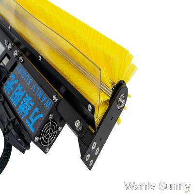 China WLS-5-3-3WL Customized Telescopic Water Fed Pole Rolling Brush for Solar Panel Cleaning for sale
