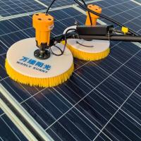 China Artificial Control DDU Trade Term Double Disc Brush Kit for Solar Panel Cleaning for sale