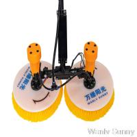 China Physical Cleaning Double Head Telescopic Solar Panel Brush for PV Panel Currency US for sale