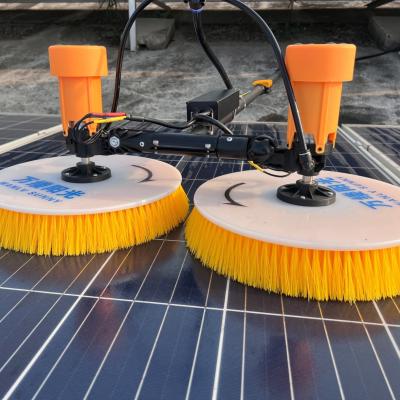 China Electric Rotary Brush for Solar Panel Cleaning 3.5m Telescopic Handle 180W Motor for sale