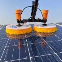 China Electric Rotary Brush for Solar Panel Cleaning 3.5m Telescopic Handle 180W Motor for sale
