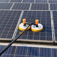 China CE Certified Double Disc Solar Panel Cleaning Brush 5.5m Telescopic Handle for High Altitude PV Station for sale
