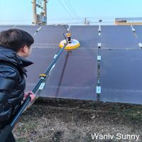 China CE Certified Solar Panel Cleaning Brush Rotating Head Lithium Battery 5.5M Water Fed Pole for sale