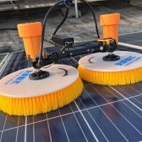 China Brushless Motor Rotary Brush 3.5m Handle Double Heads for Solar Panel Cleaning for sale