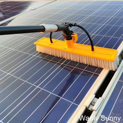 China Manual Spray Brush for Solar Panel Cleaning 4.8m Handle 55cm Head Dry Wet Wash for sale