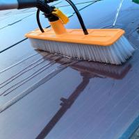 China Solar Cleaning Brush 6.0m Aluminum Handle 35cm Nylon Head for Photovoltaic Panel Washing for sale