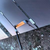 China Wanlv Sunny 4-Section Adjustable Manual Spray Brush 55cm Head for Solar Panel Cleaning Dry Wet 4.8m Pole for sale