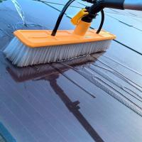 China Solar Panel Cleaning Water Spray Brush 7.5m Adjustable Water Fed Pole for Photovoltaic Station for sale