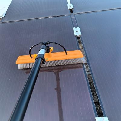 China Customized 10.0m Carbon Fiber Handle 55cm Nylon Head Solar Panel Cleaning Tool for sale
