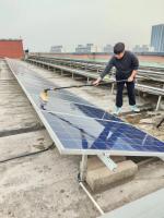 China Wanlv Sunny 11.4m Manual Spray Brush Carbon Fiber Handle 55cm Big Head for Solar Panel Window Cleaning for sale